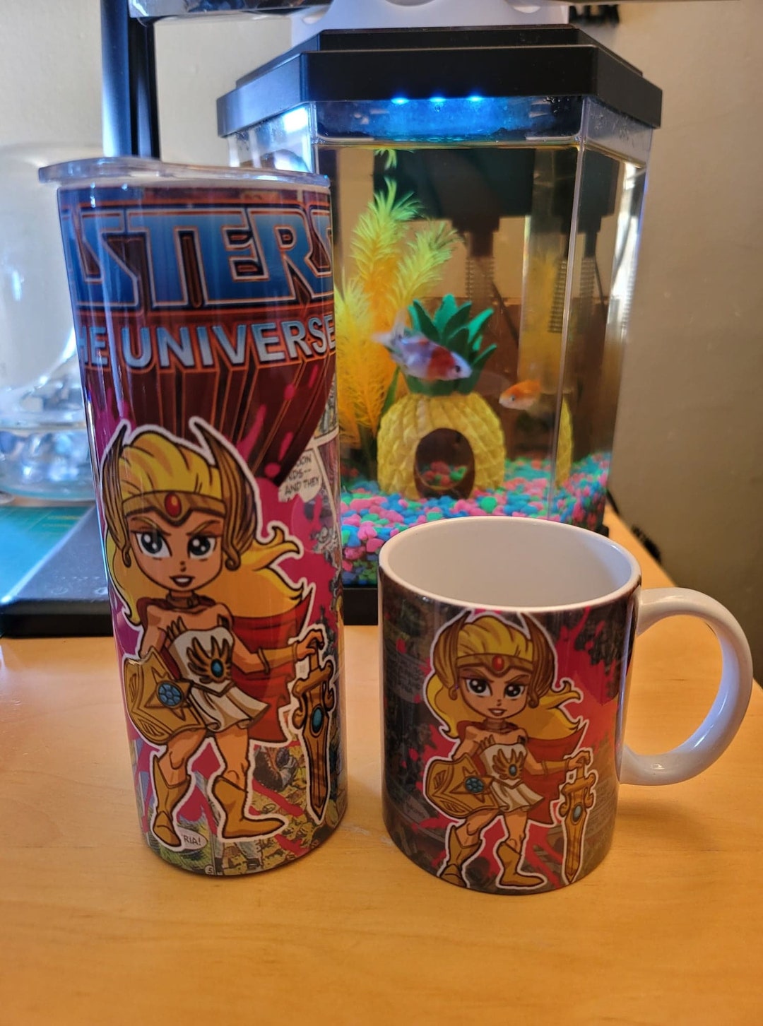 Set of 20oz Tumbler and 12oz Ceramic Mug SHE-RA Masters of the Universe ...
