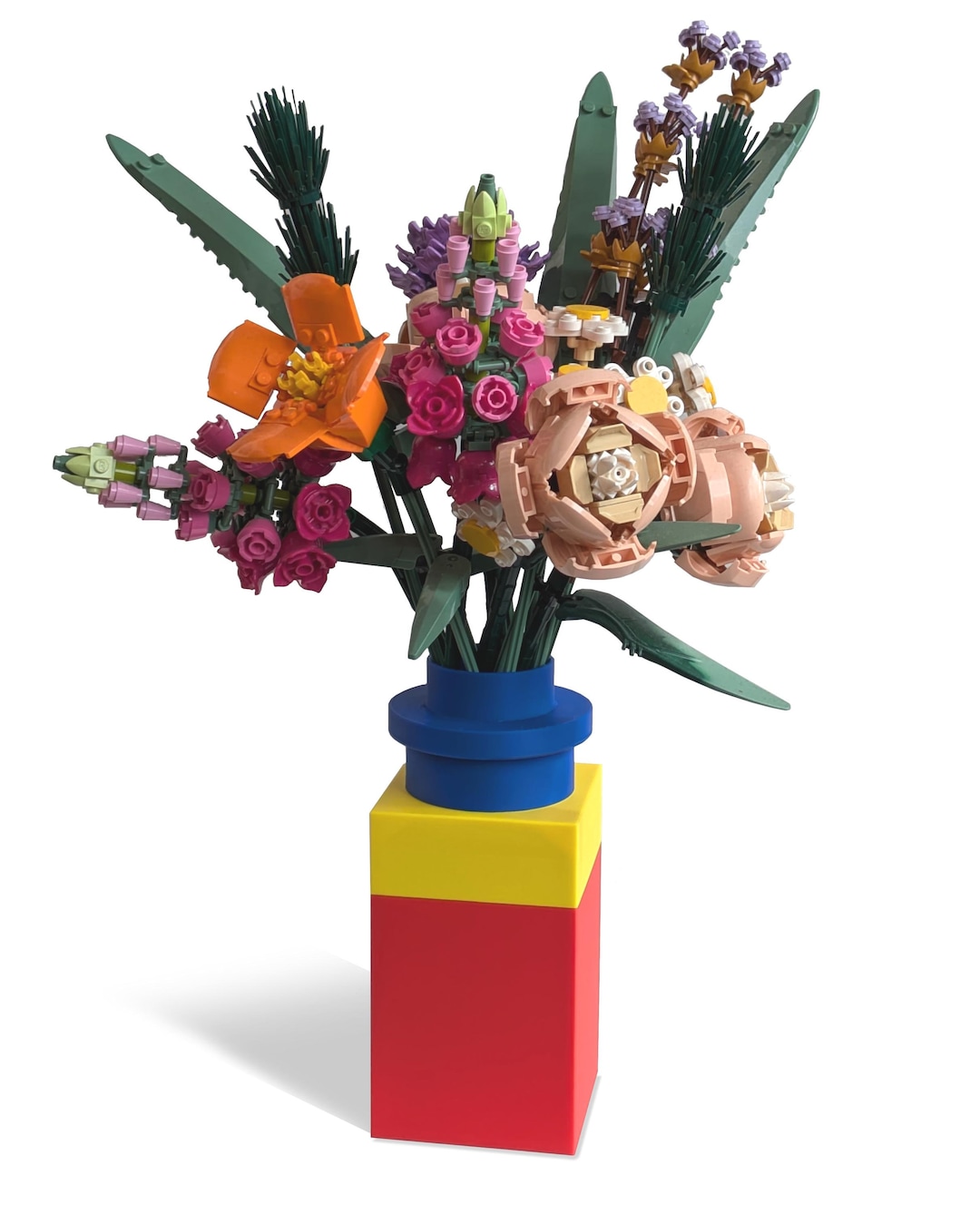 LEGO Brick Inspired Vase for Botanical Flower Bouquets - Etsy