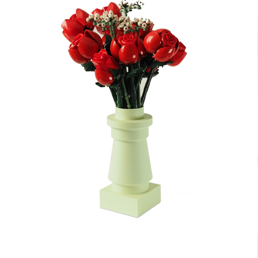 LEGO Brick Inspired Vase for Botanical Flower Bouquets - Brick, Cone ...