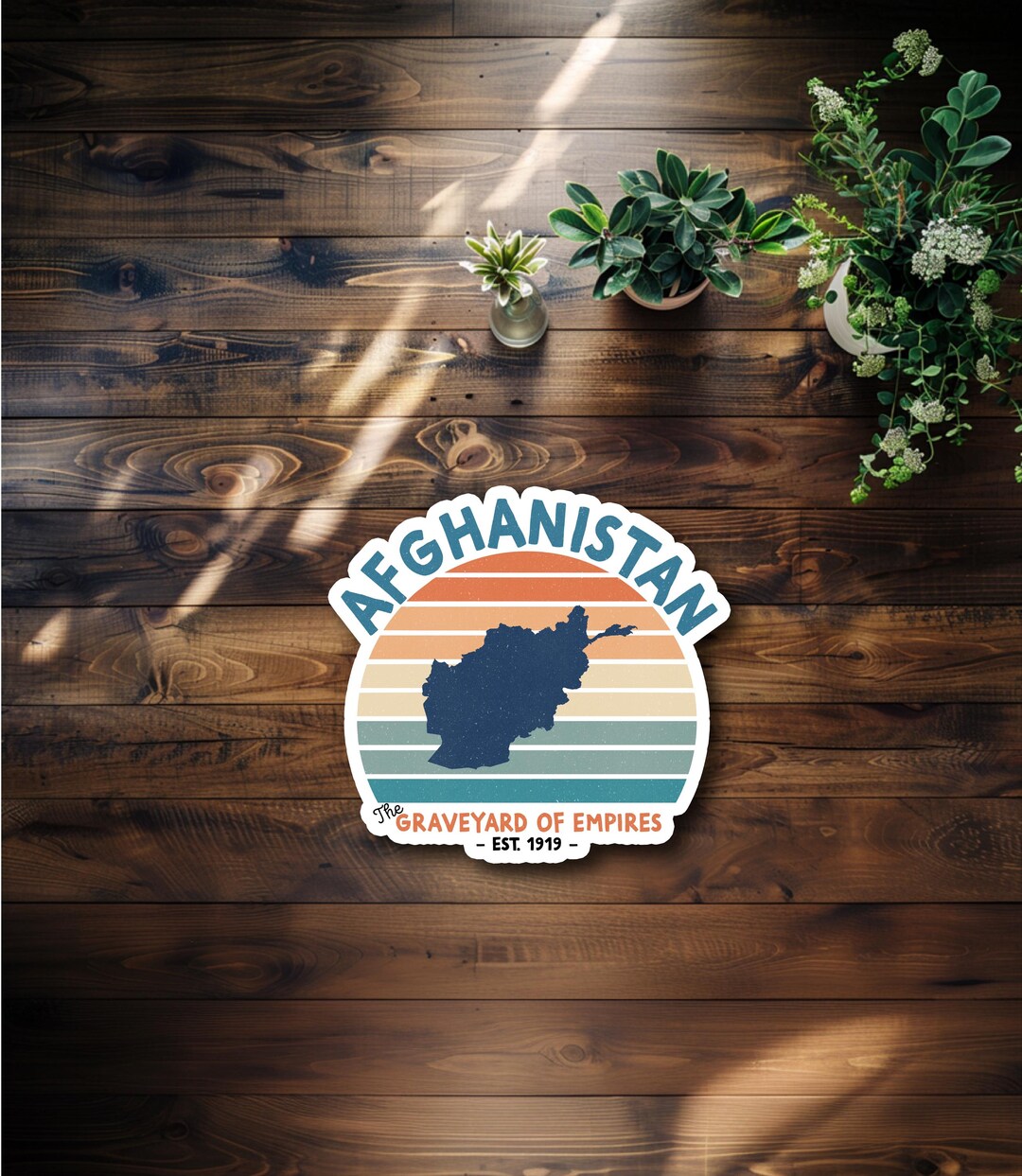 Retro Afghanistan Waterproof Sticker or Magnet - Etsy