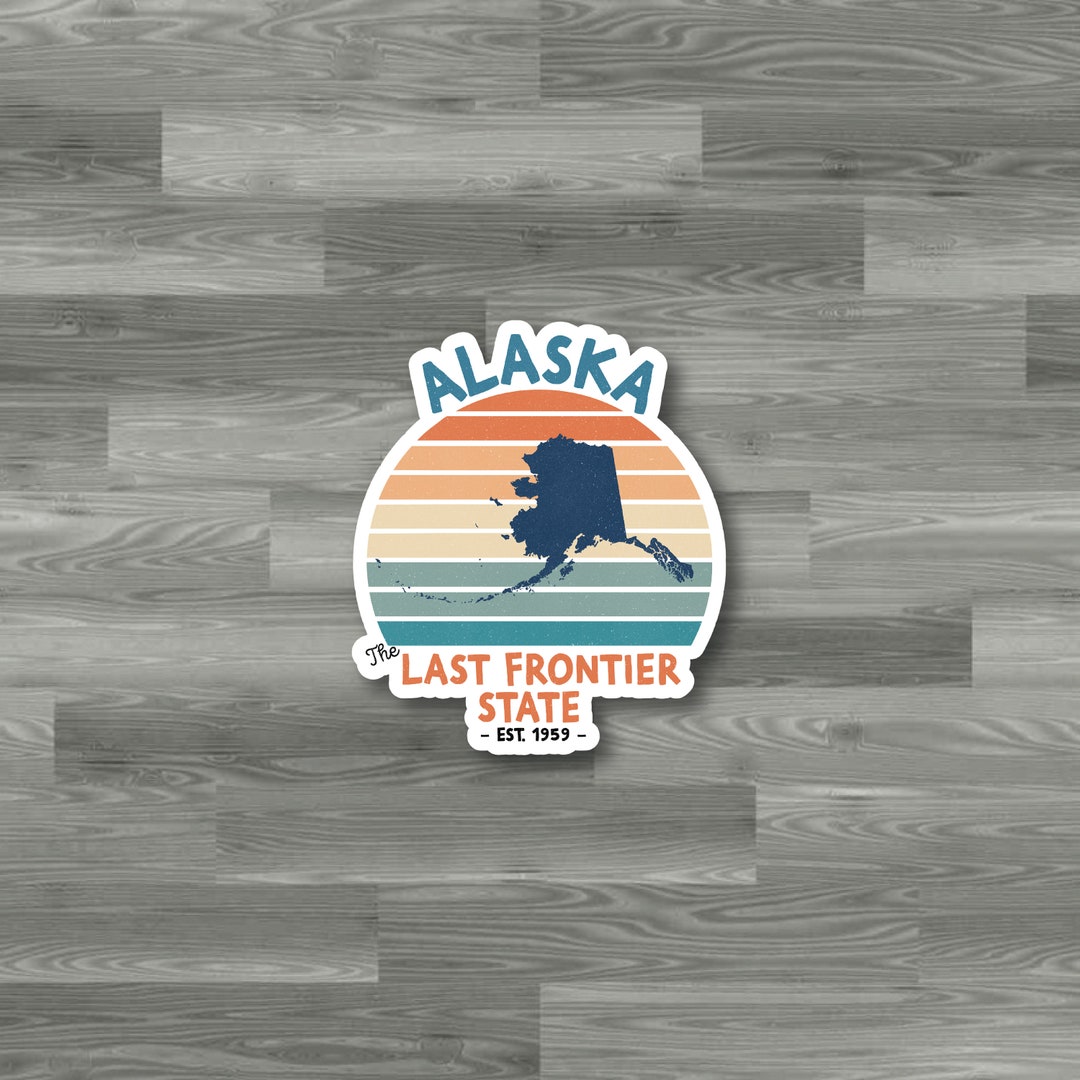 Retro Alaska (AK) Waterproof Sticker or Magnet - Etsy
