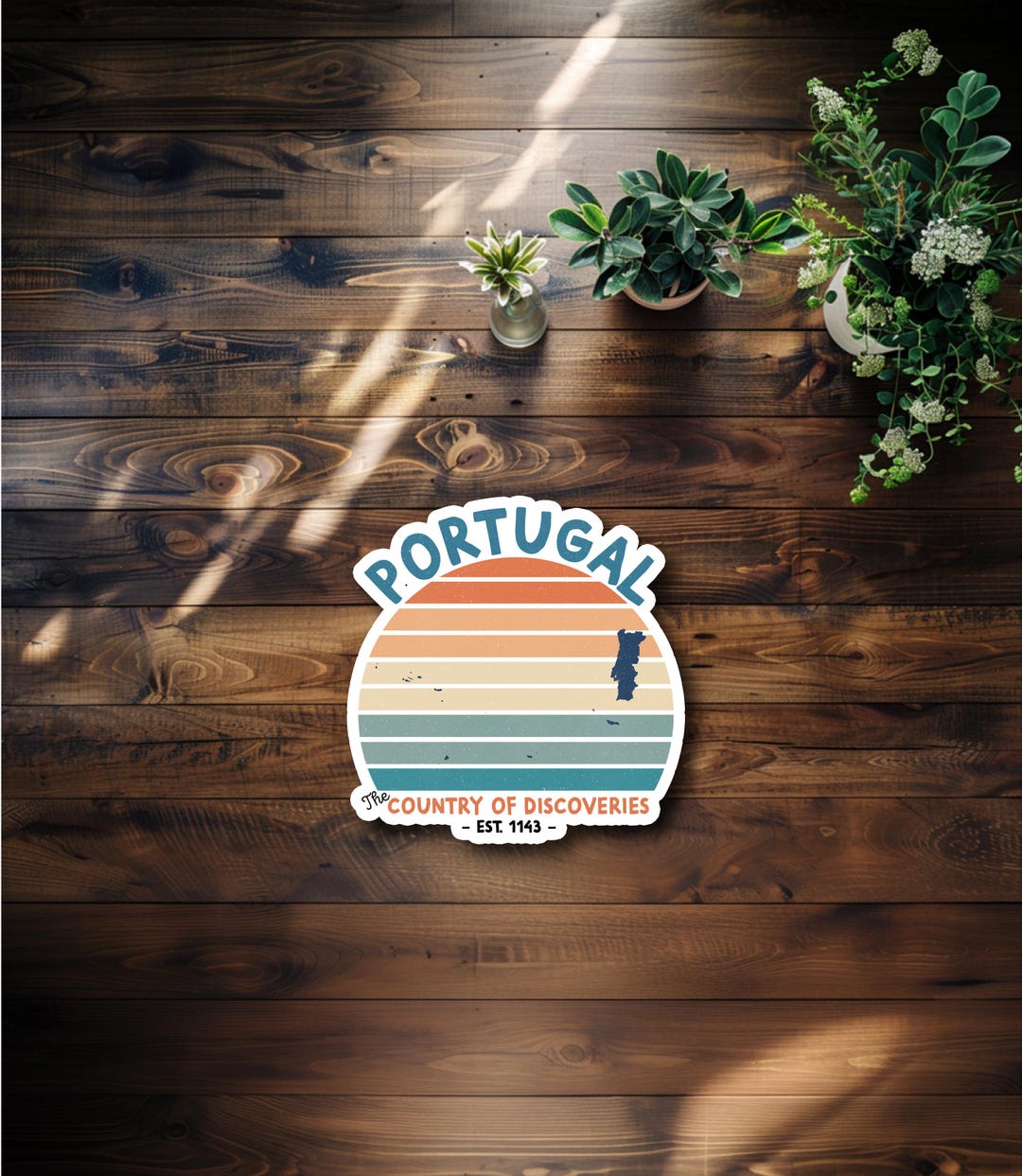 Retro Portugal Waterproof Sticker or Magnet - Etsy