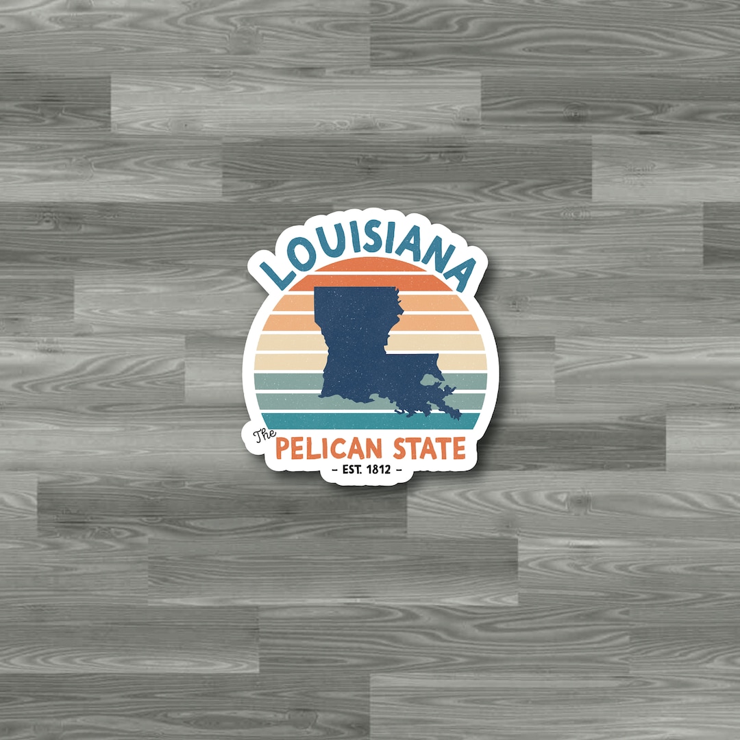 Retro Louisiana (LA) Waterproof Sticker or Magnet - Etsy