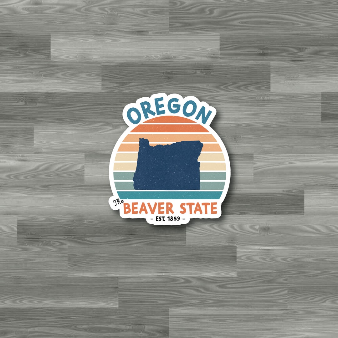 Retro Oregon (OR) Waterproof Sticker or Magnet - Etsy