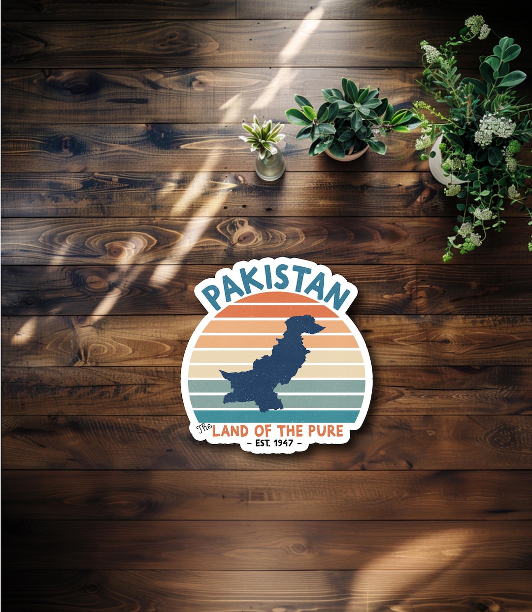 Retro Pakistan Waterproof Sticker or Magnet - Etsy