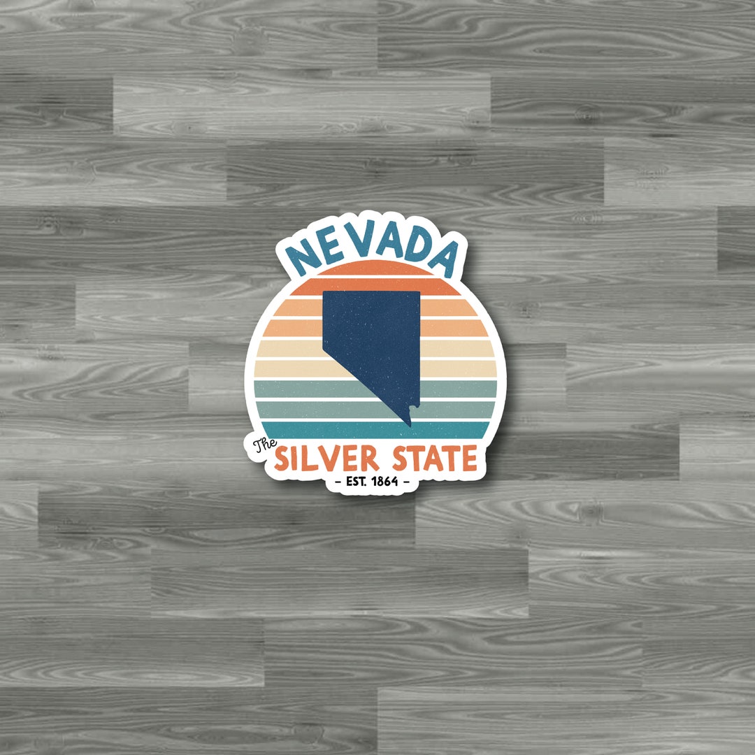 Retro Nevada (NV) Waterproof Sticker or Magnet - Etsy