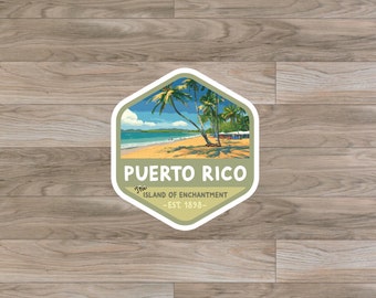 Puerto Rico, Old San Juan Inspired Refrigerator Magnet, PR Souvenir - Etsy