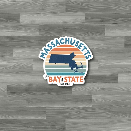 Boston Massachusetts Design Magnet / Vinyl Waterproof Sticker - Etsy