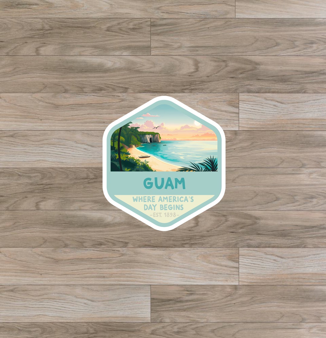 Guam (GU) Island Sticker or Magnet - Etsy