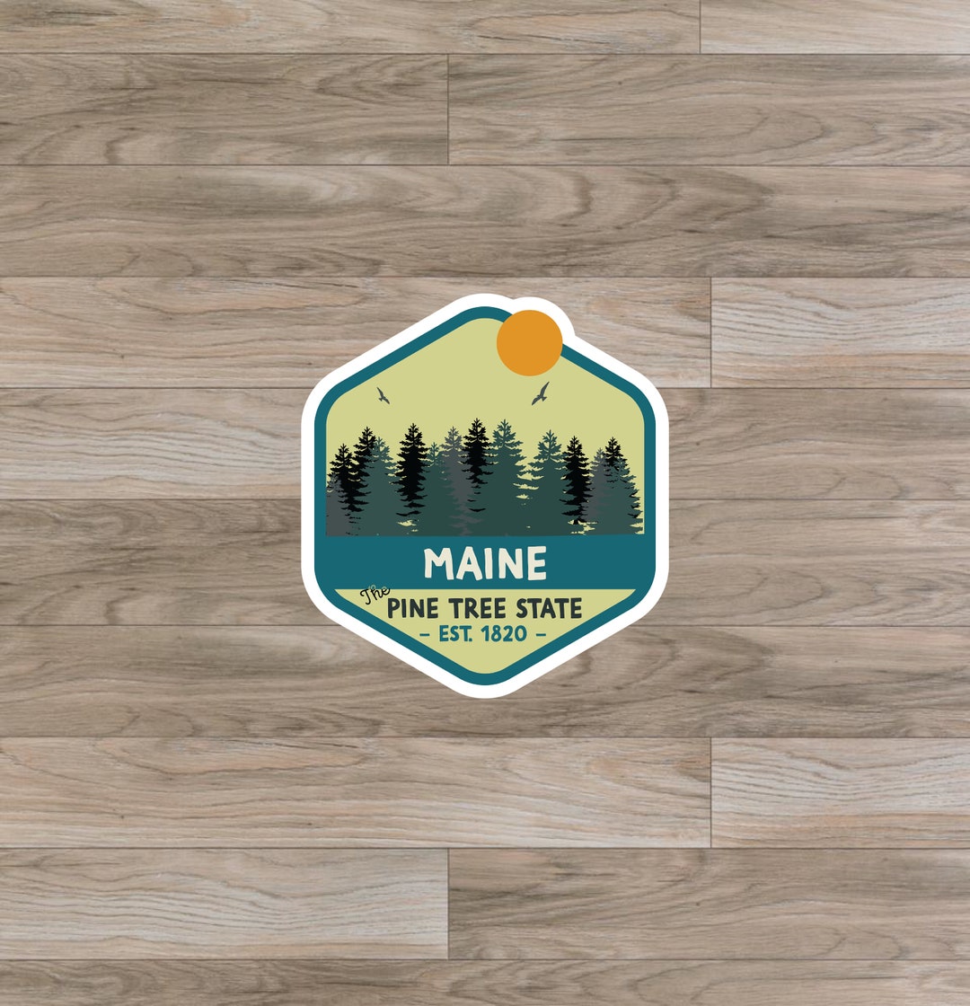 Maine (ME) State Sticker or Magnet - Etsy