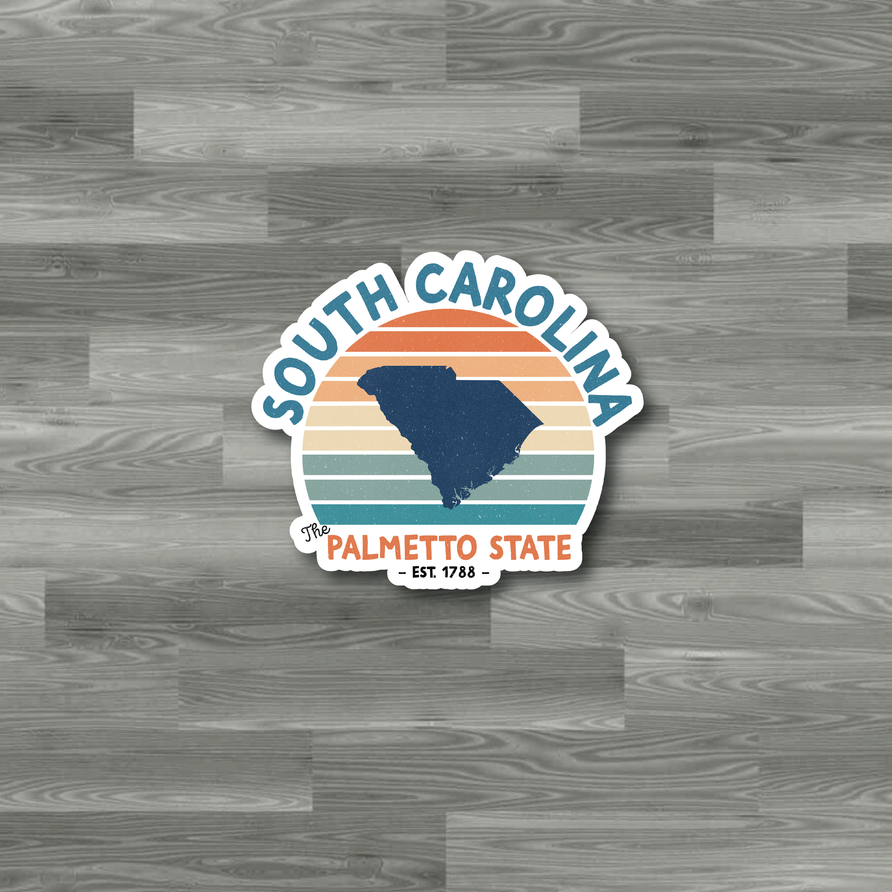 Retro South Carolina SC Waterproof Sticker or Magnet - Etsy