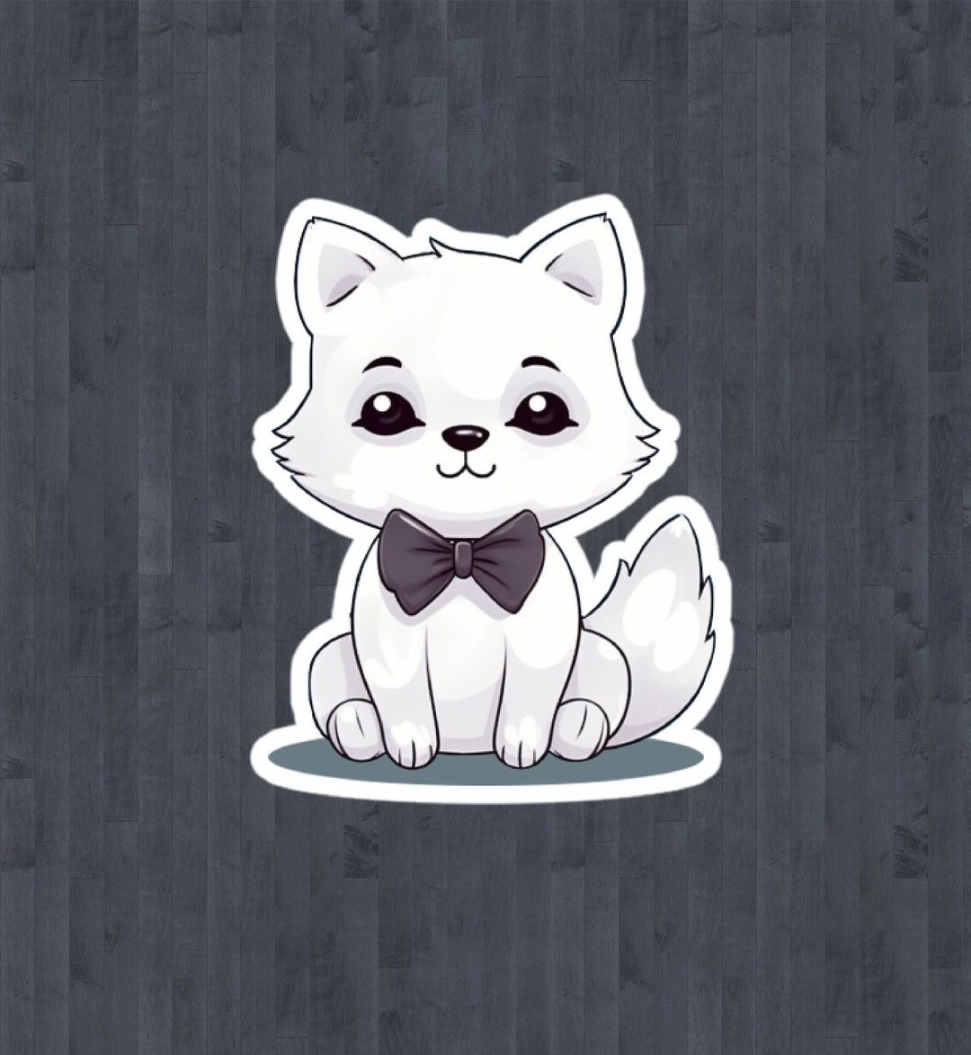 Cute Artic Fox Sticker or Magnet - Etsy