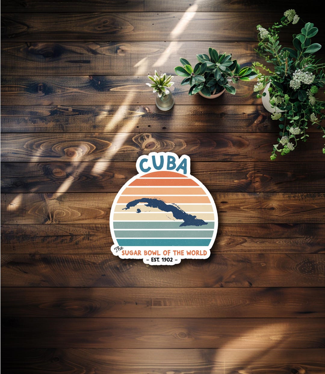 Retro Cuba Waterproof Sticker or Magnet - Etsy