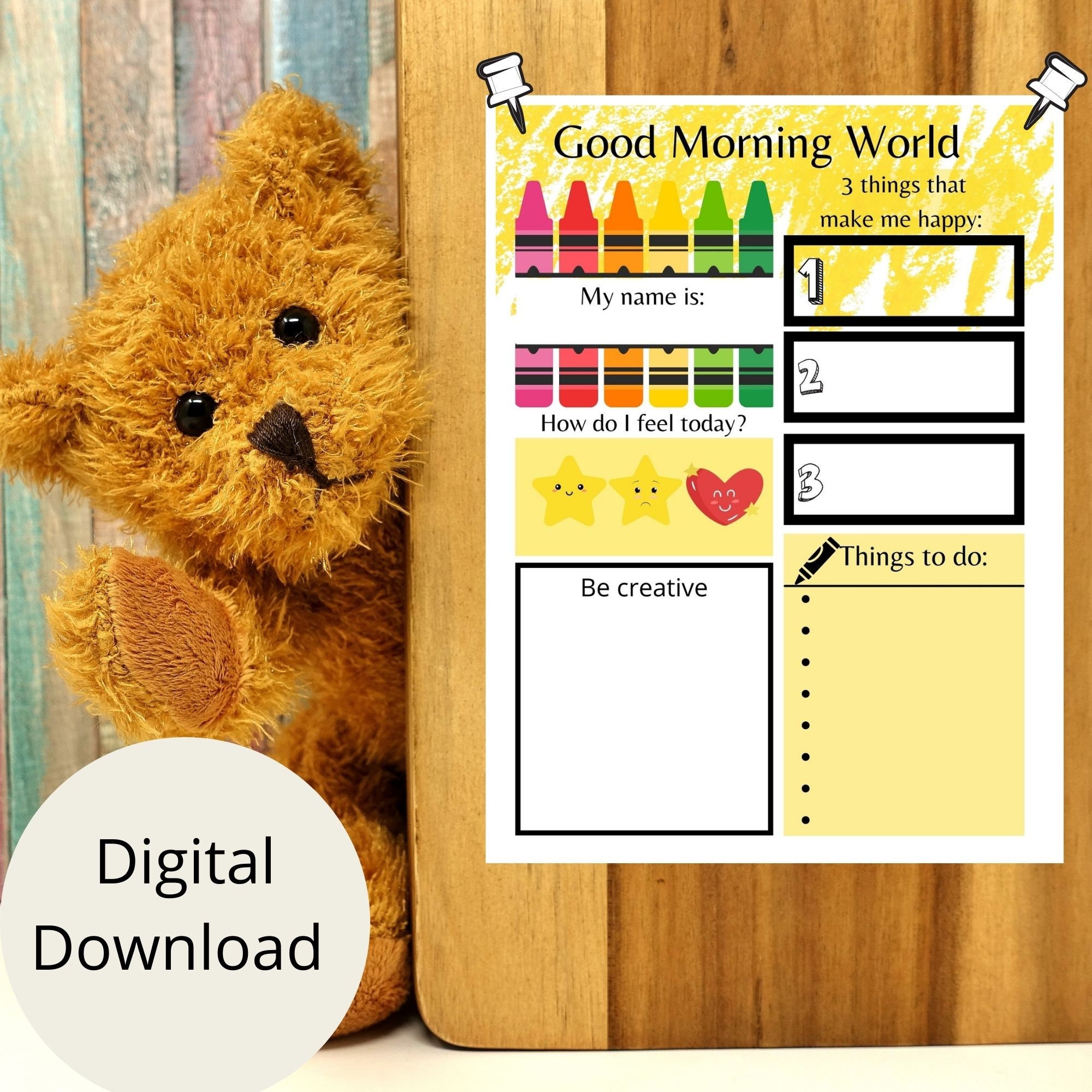 Kids Daily Printable Digital Activity Chart, Routine Chart, Schedule ...