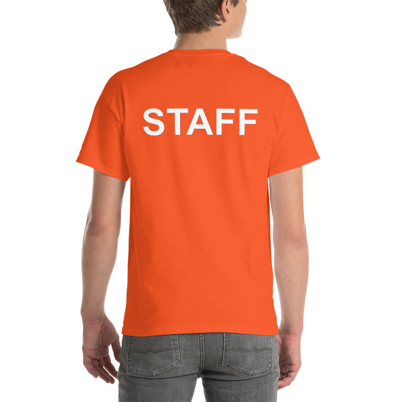Staff Short Sleeve T-shirt / Design on Back of Tee Only / Universal ...