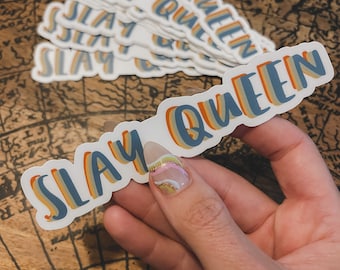 Slay Queen Sticker | Etsy