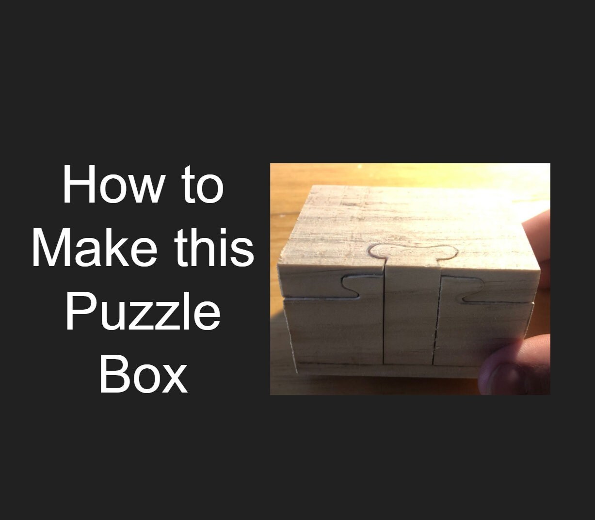 Scroll Saw Puzzle Box Instructions - Etsy