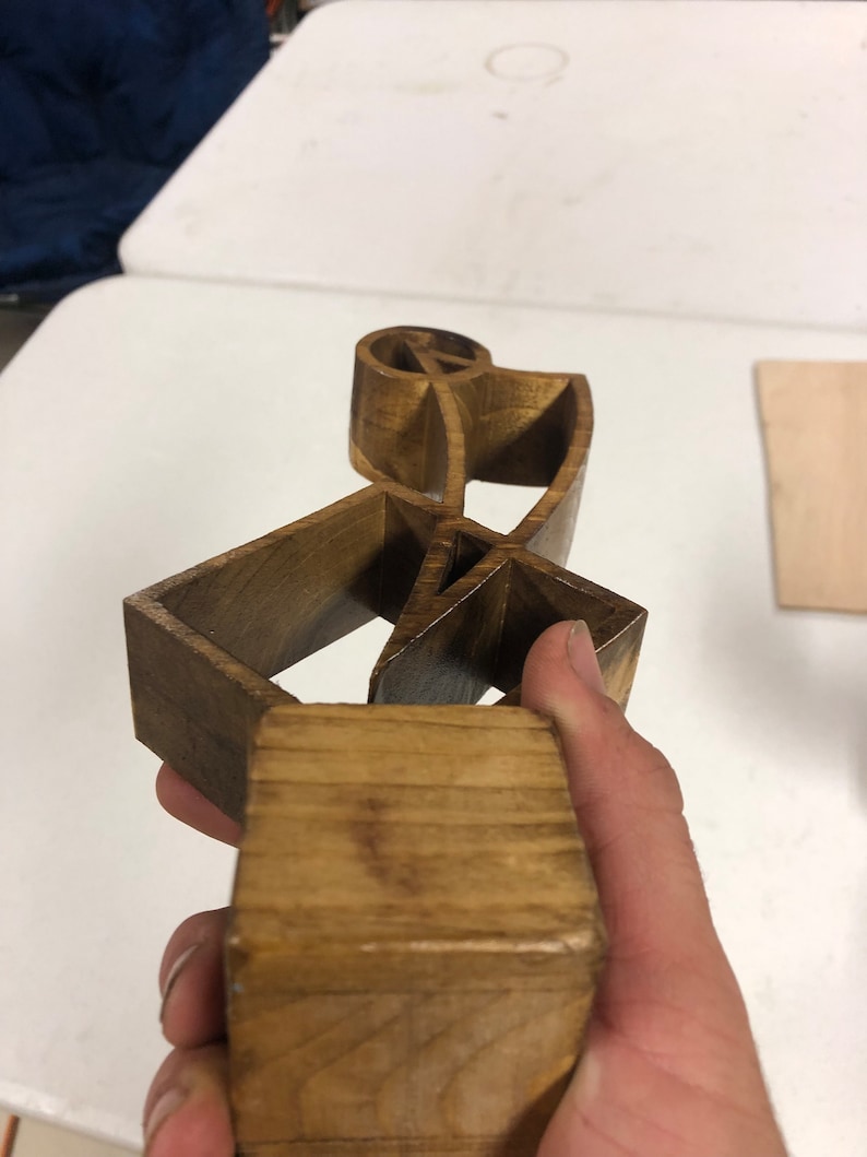 Wooden Abstract Sculpture - Etsy