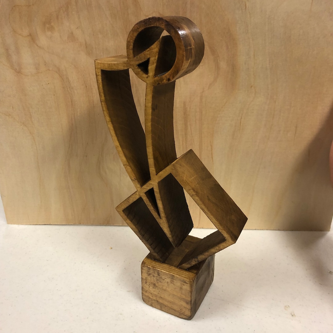 Wooden Abstract Sculpture - Etsy