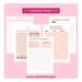 Study Planner Printable Pink A4 College Student PDF - Etsy