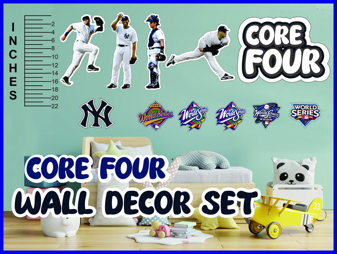 NY Yankees Core 4 Wall Decor Set - Etsy
