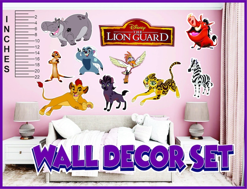 Lion Guard Kids Wall Decor Set - Etsy