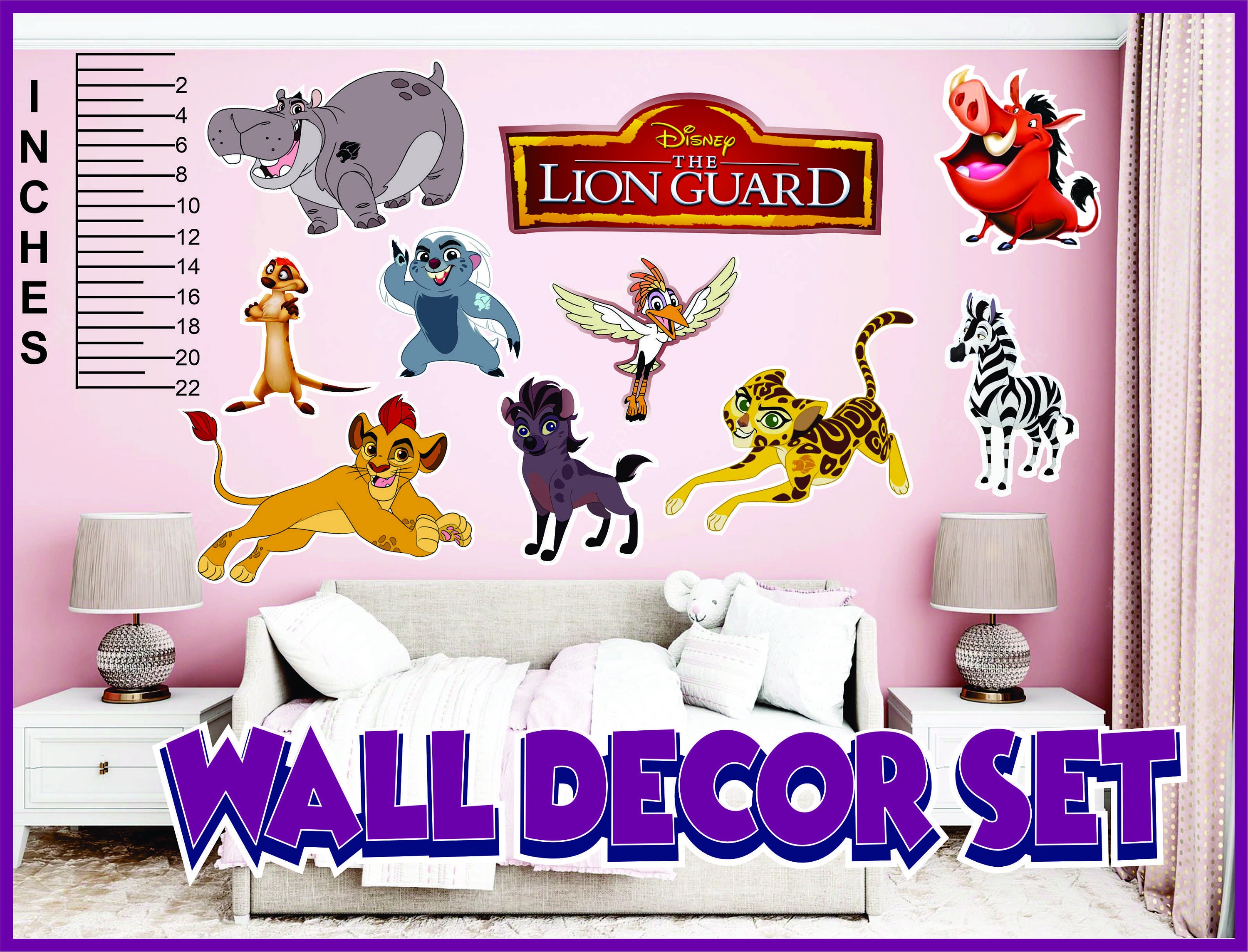 Lion Guard Kids Wall Decor Set - Etsy