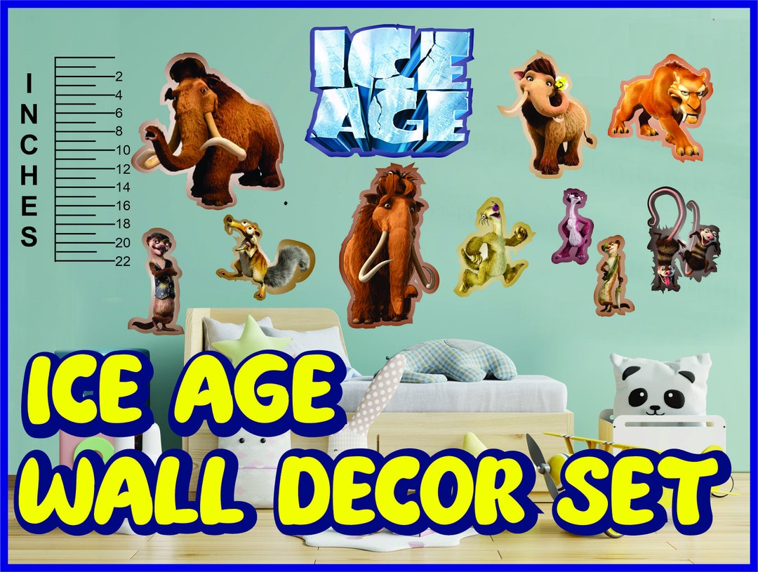 Ice Age Wall Decor Set - Etsy