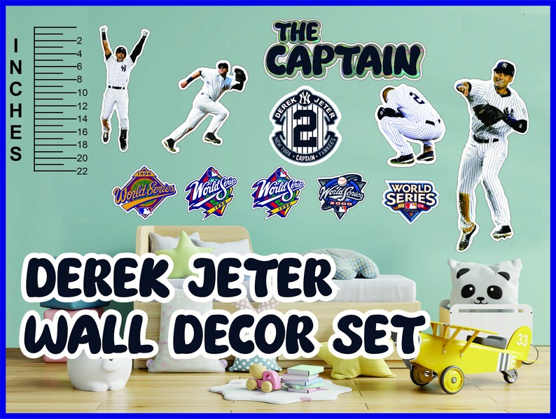 Derek Jeter Wall Decor Set - Etsy