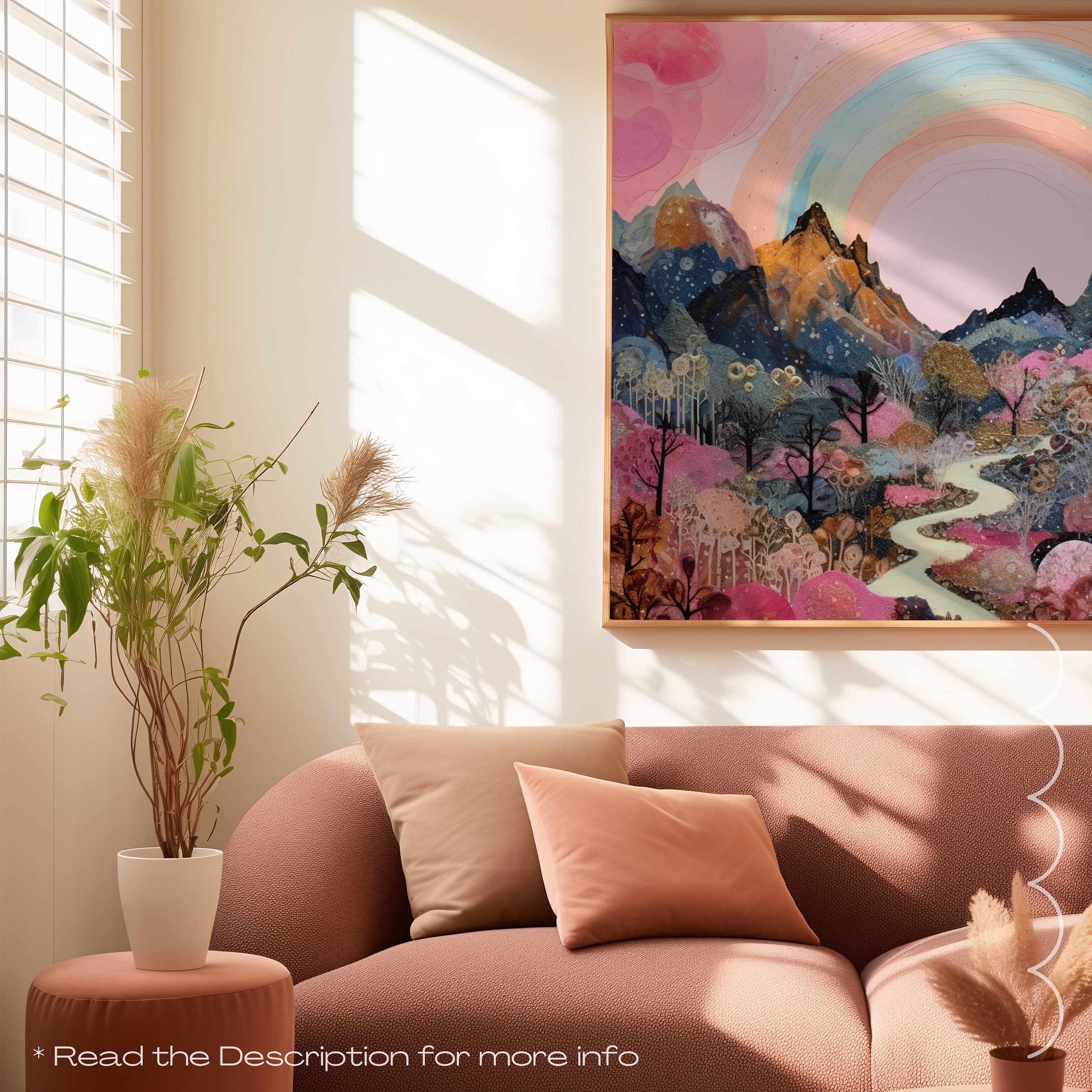 3 Art Sizes Mockup Bundle, Aesthetic Living Room, Unique HQ Modern ...