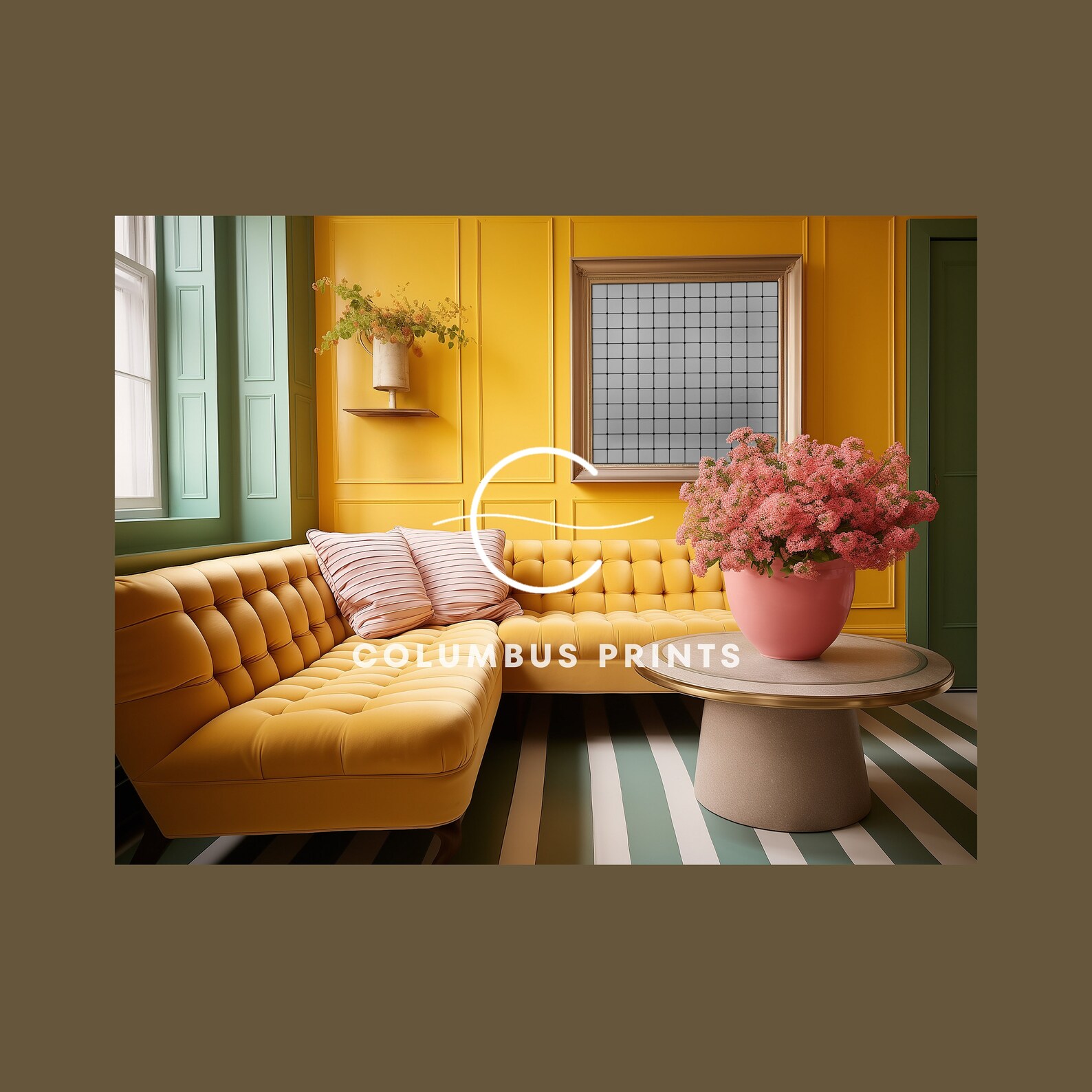 High Definition Yellow Living Room Aesthetic Frame Mock up Bundle ...