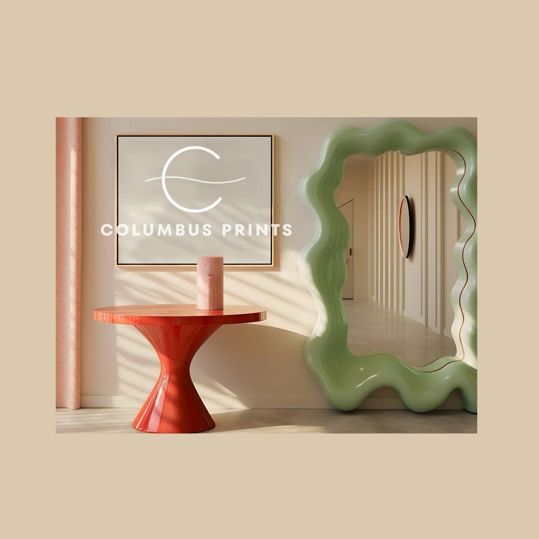 5 Unique Retro Art Mockup Bundle Digital Print Frame Blank - Etsy