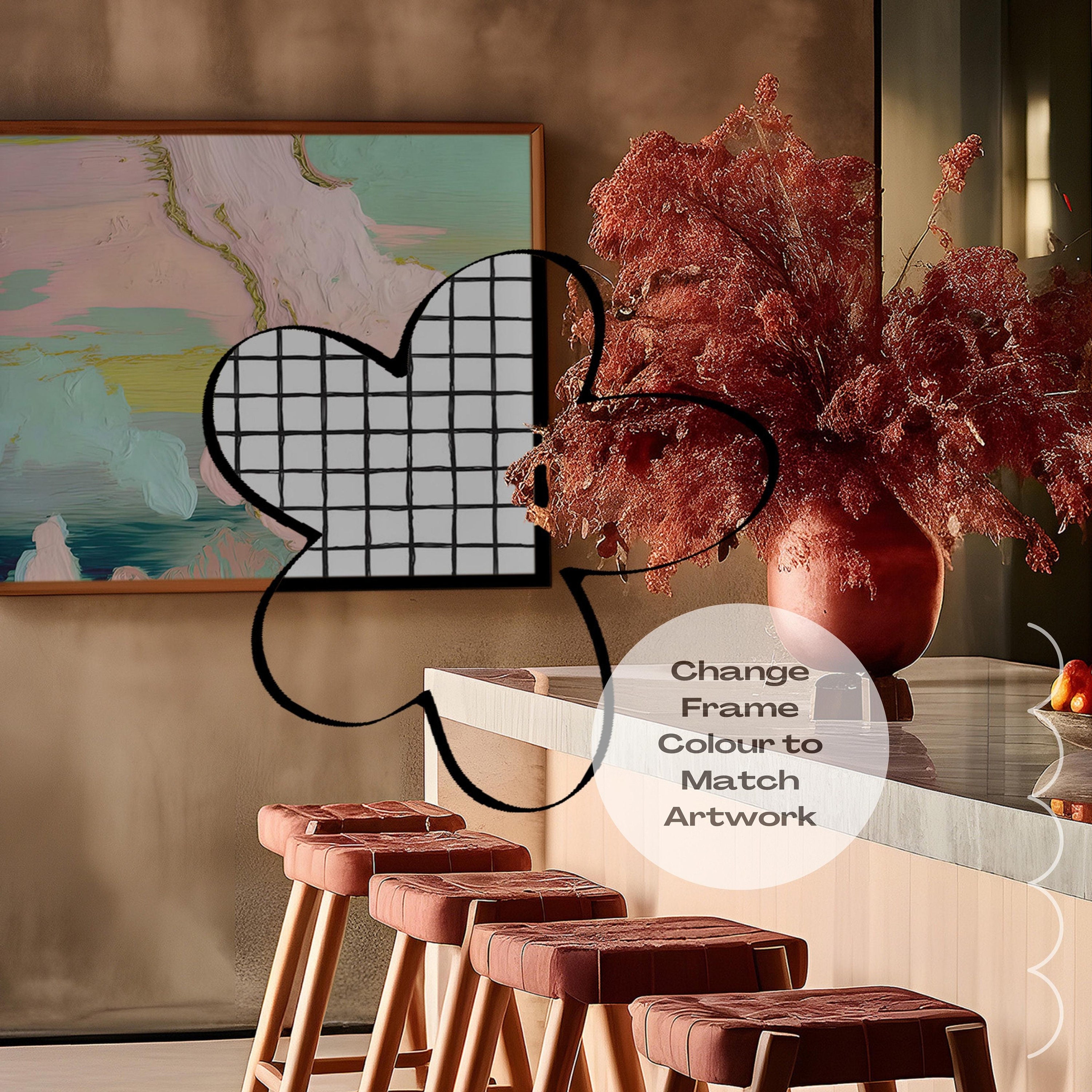 3 Modern Kitchen Counter Poster Mockup Bundle Frame Mockup - Etsy