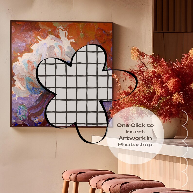 3 Modern Kitchen Counter Poster Mockup Bundle Frame Mockup - Etsy