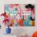 3 Bright Colourful Retro Art Mockup Bundle, High Resolution Frame ...