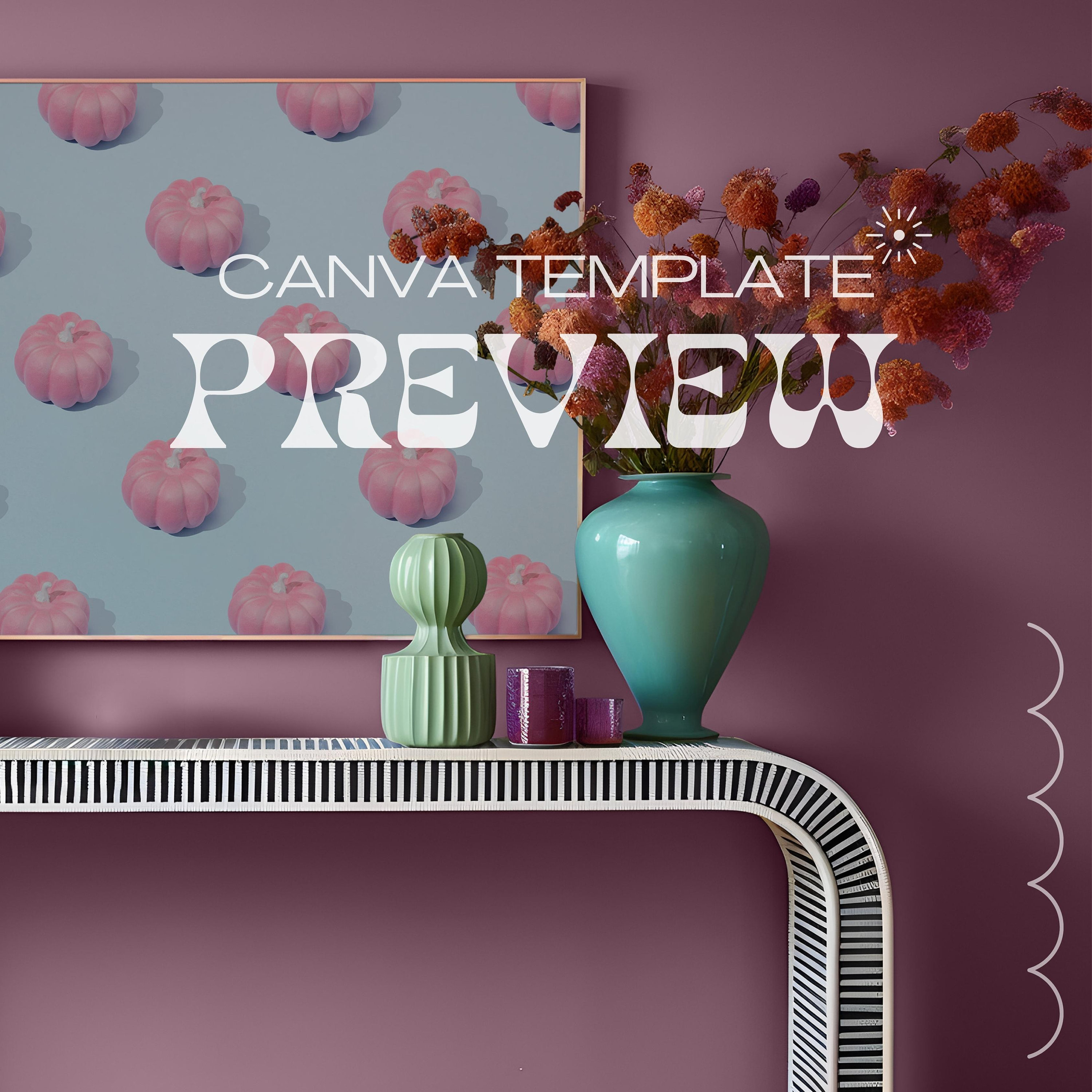 12 CANVA Templates Retro Art Mockup Bundle High Resolution - Etsy Australia
