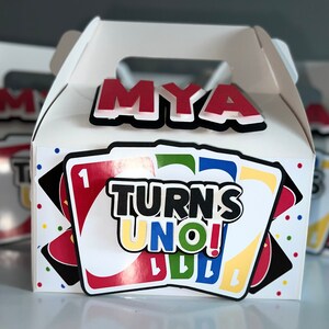 UNO Party Goodie Boxes UNO Gable Boxes UNO Party Favors - Etsy