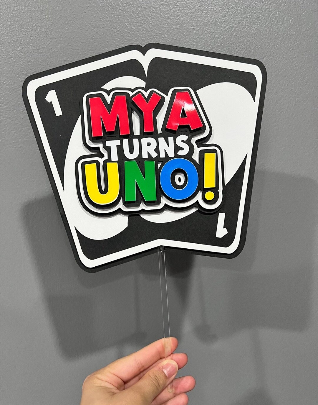 UNO Cake/cupcake Topper UNO Birthday UNO Party 1st - Etsy