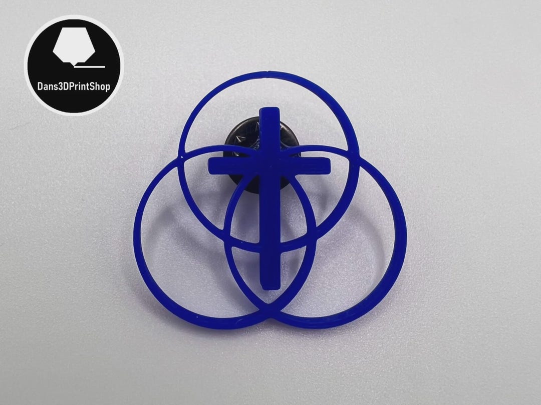 3D Printed Global Methodist Church Logo Lapel Pin - Etsy