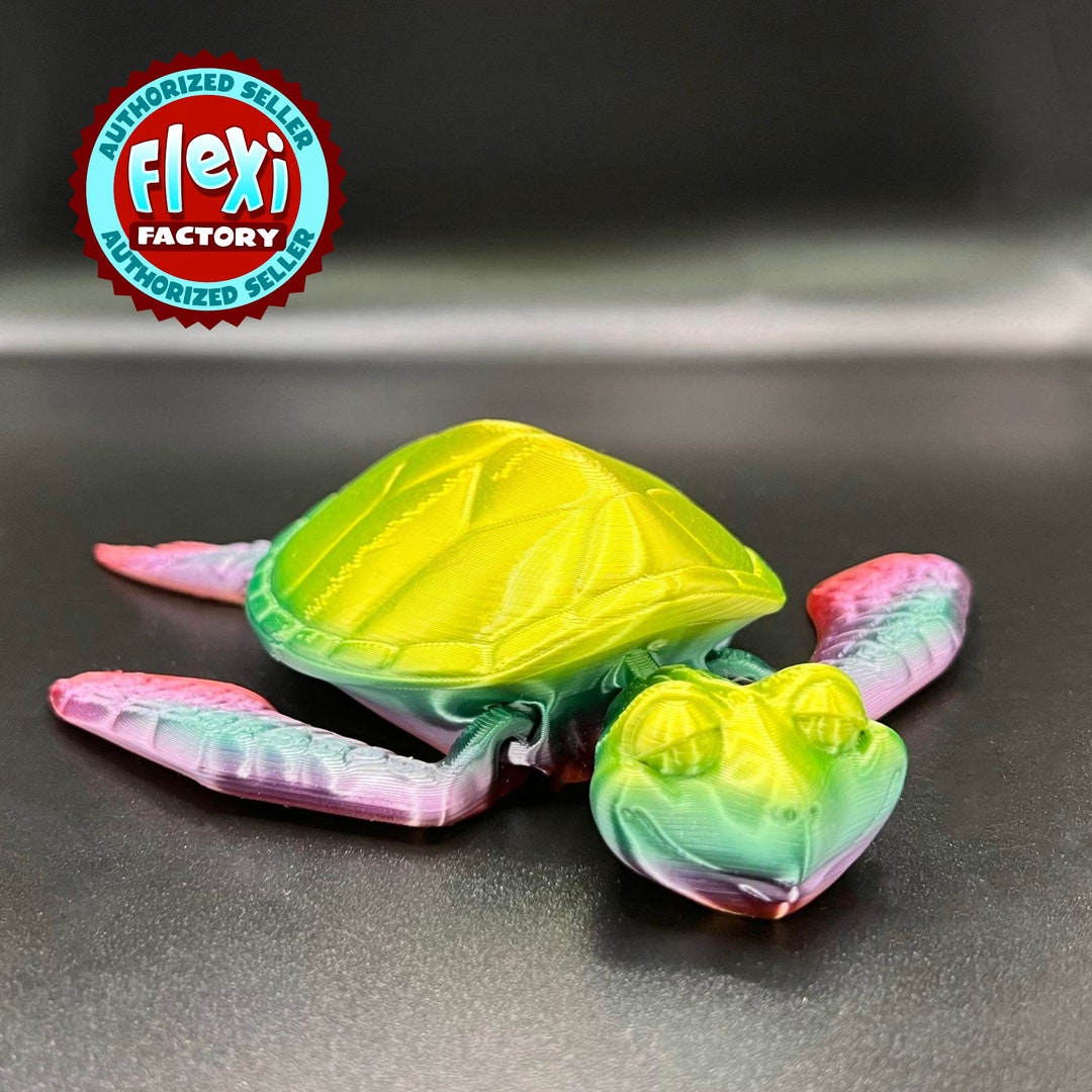 3D Printed Articulating Sea Turtle - Etsy
