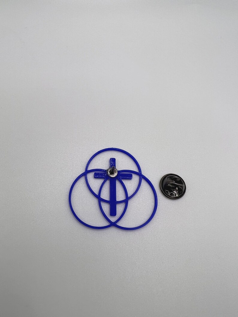 3D Printed Global Methodist Church Logo Lapel Pin - Etsy
