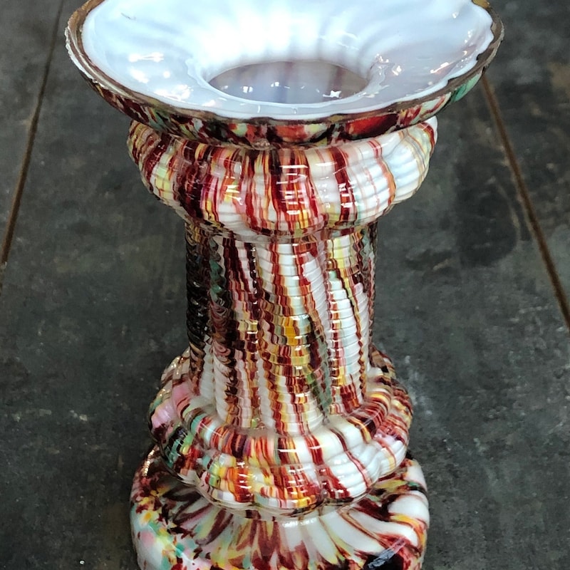 Spatter Glass Vase - Etsy