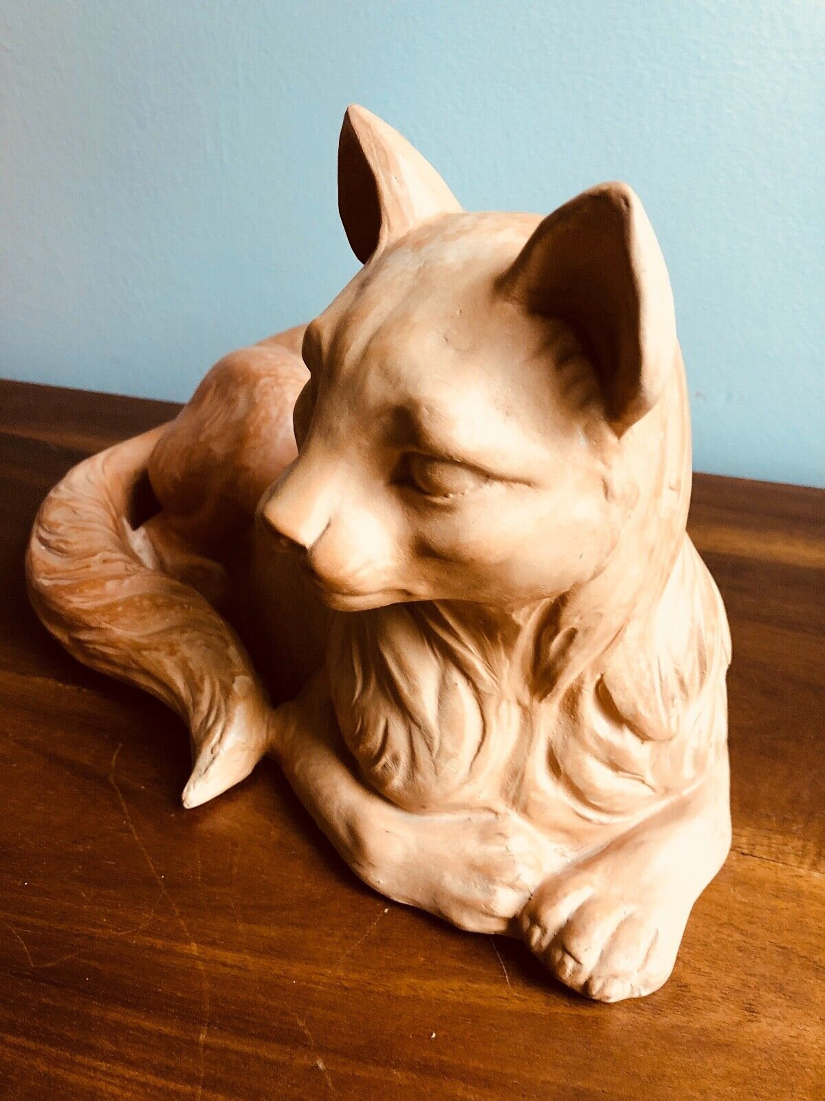 Life Size Terracotta Cat Pottery Art Sculpture Signed AB Italy ...