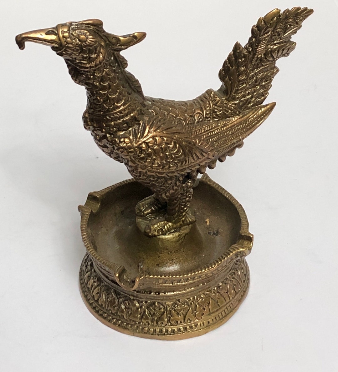 Antique 19th Century India Hindu Cast Bronze Brass Deccan Oil Lamp ...