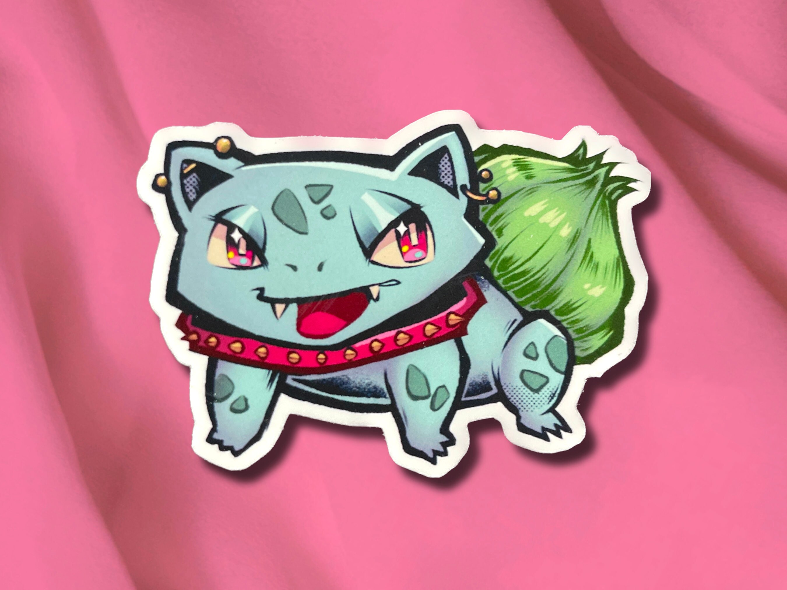 Punkémon Punk Bulbasaur Sticker Pokemon Inspired - Etsy