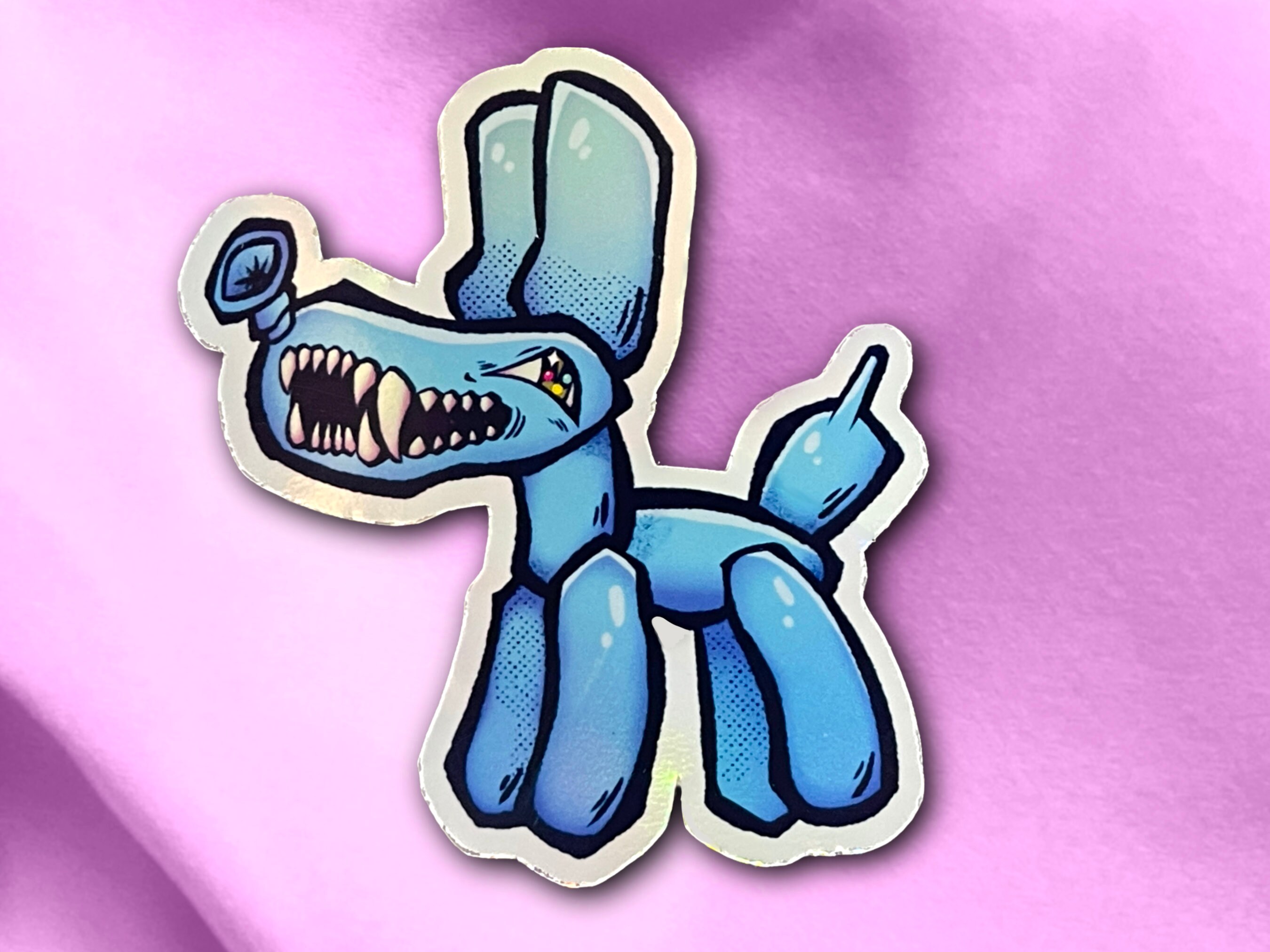 Weirdcore Balloon Dog Stickerclowncore Sticker Pack Clown - Etsy