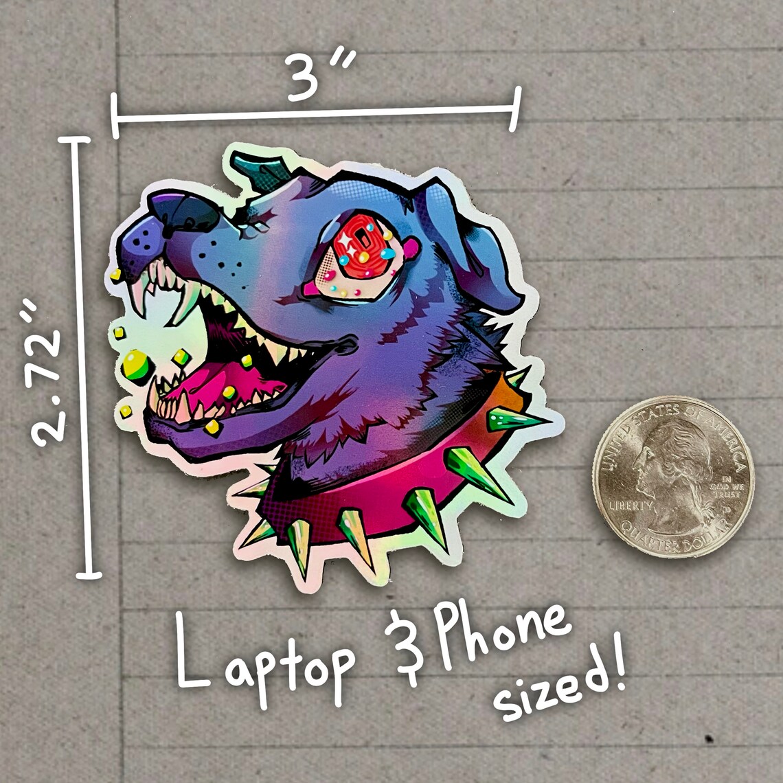 Black Smile Dog Weirdcore Vinyl Decalblack Dog Pet - Etsy