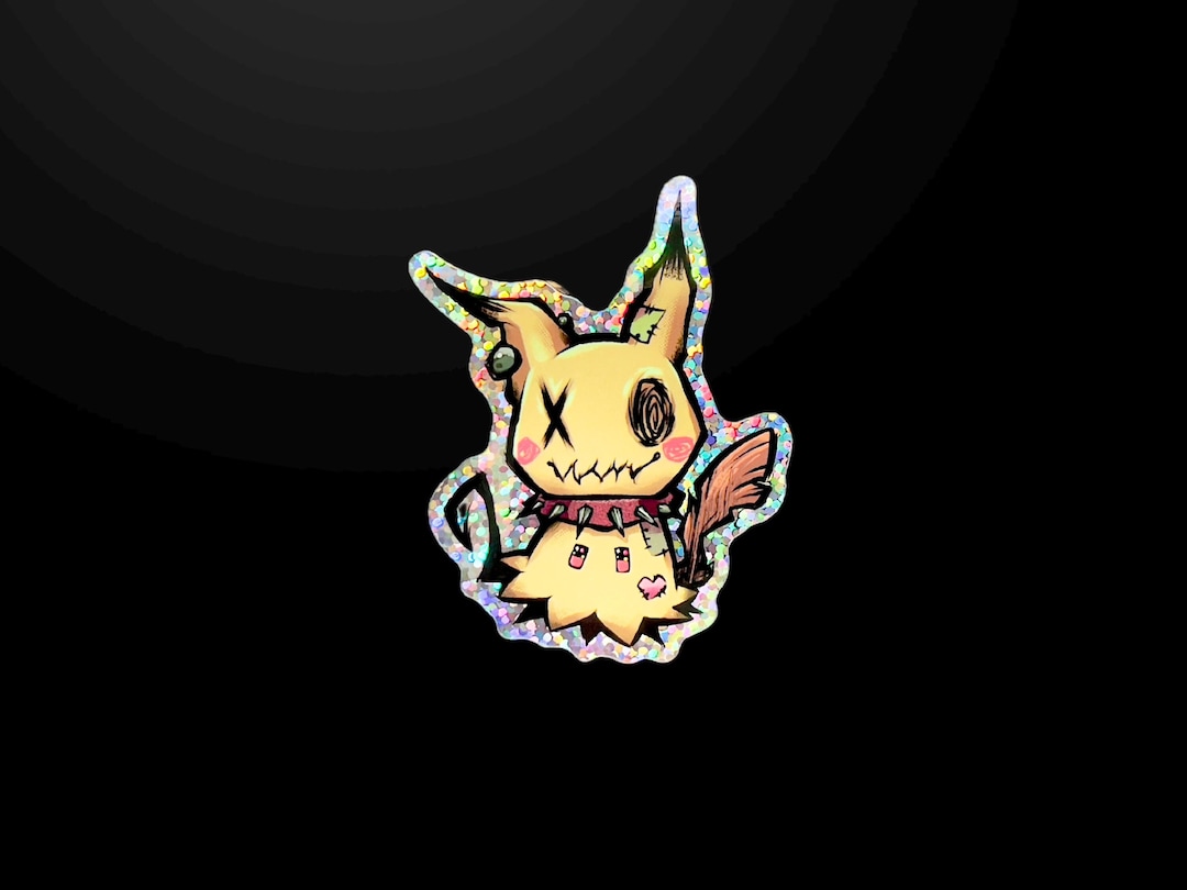 Mimikyu Inspired Vinyl Sticker|weirdcore Pokemon Decal|creepy Cute ...