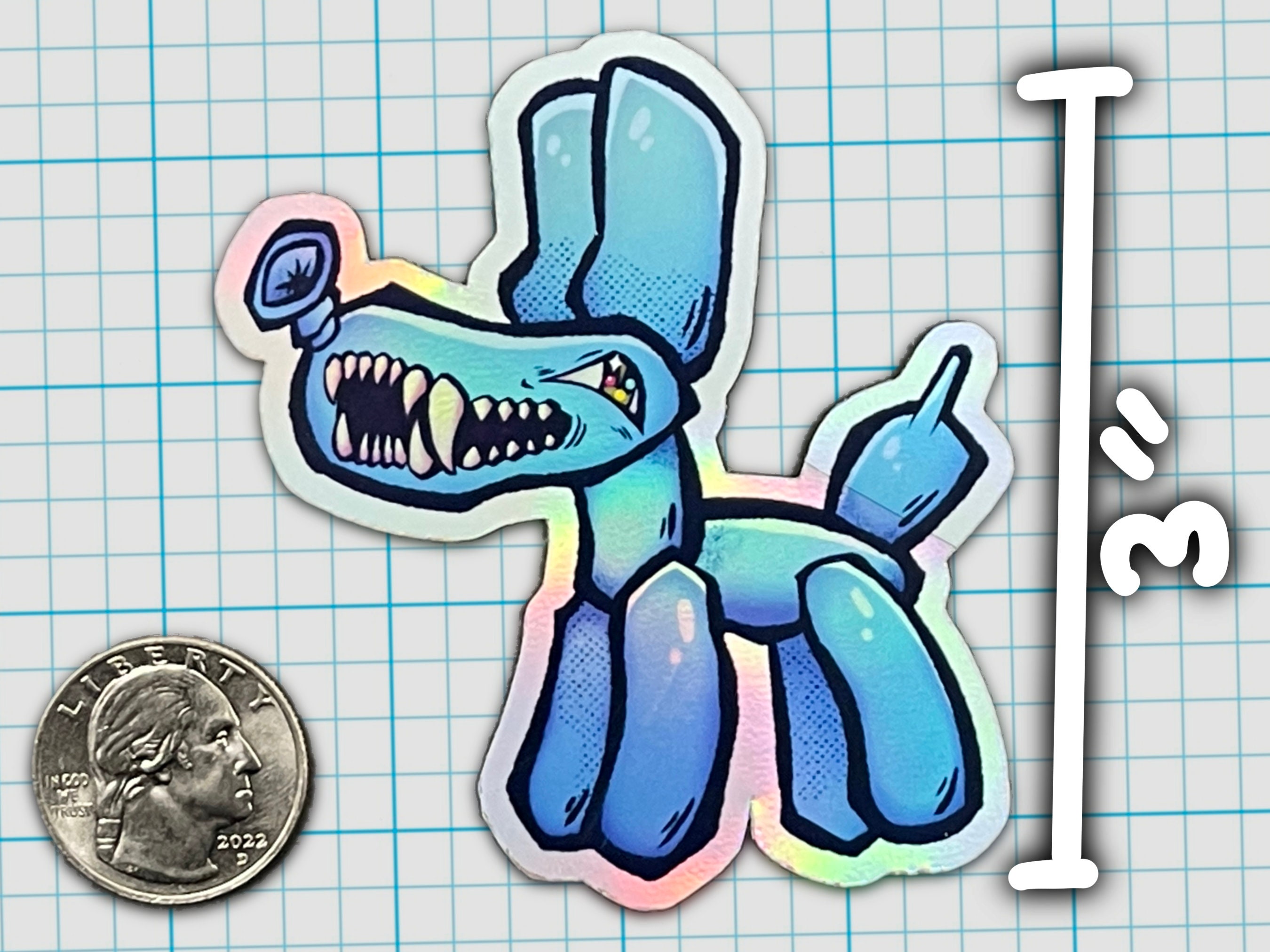 Weirdcore Balloon Dog Stickerclowncore Sticker Pack Clown - Etsy