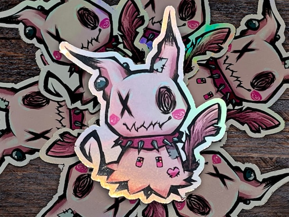 Mimikyu Inspired Vinyl Stickerweirdcore Pokemon - Etsy